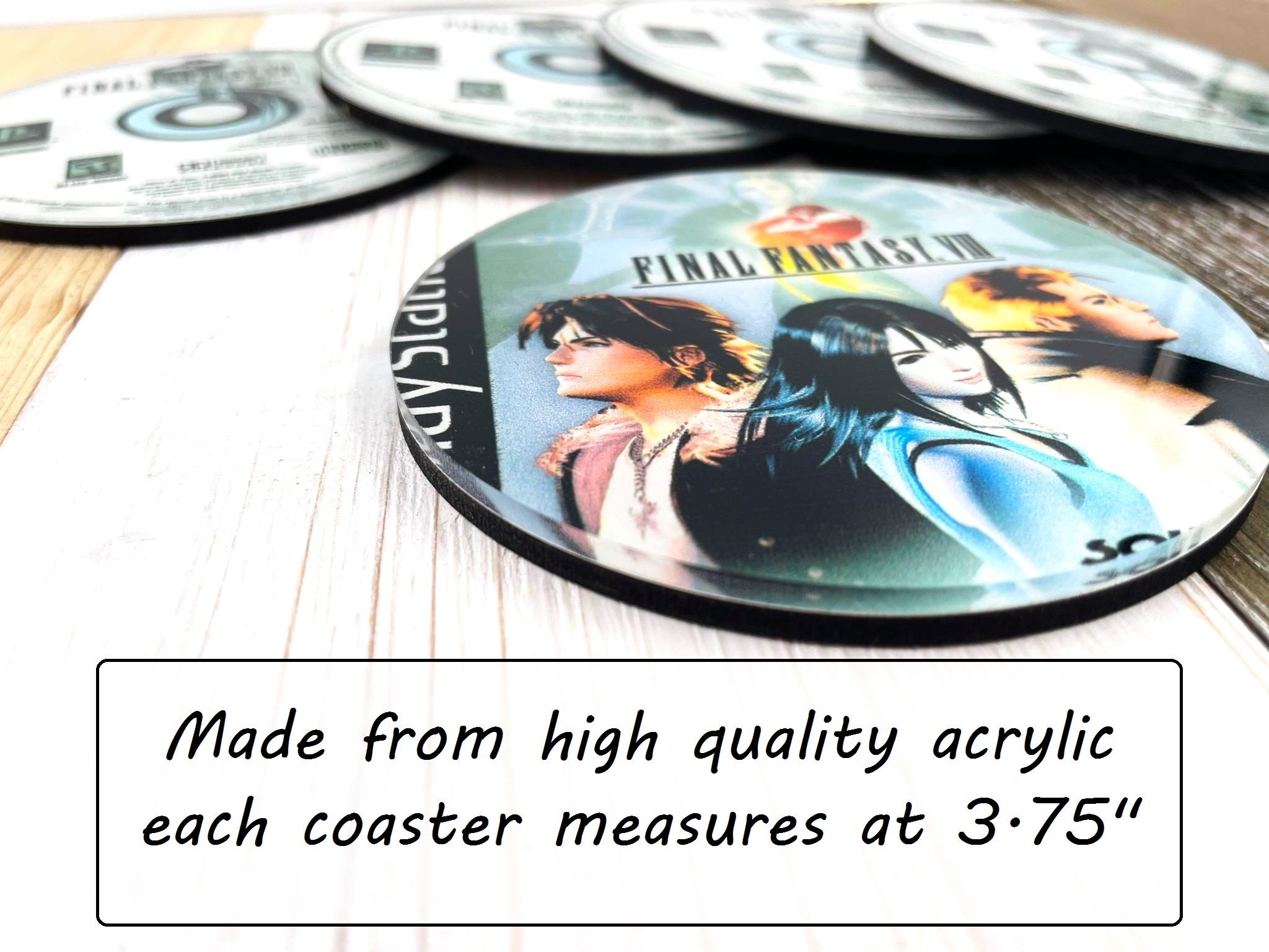 Final Fantasy 8 Game Coasters Game Disc Acrylic Coasters - Etsy