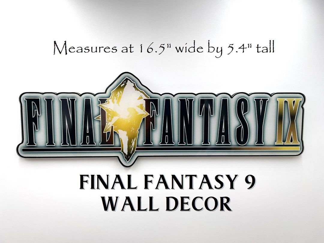 Final Fantasy 9 Logo Wall Decor - Vivi - Zidane - FFIX Logo - Final ...