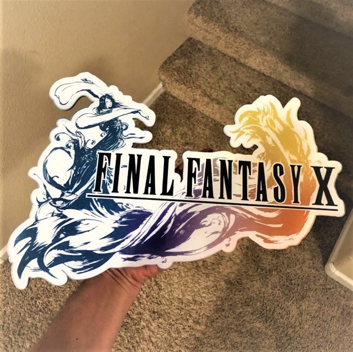 Final Fantasy X logo Wall Decor Tidus Yuna FFX Logo | Etsy