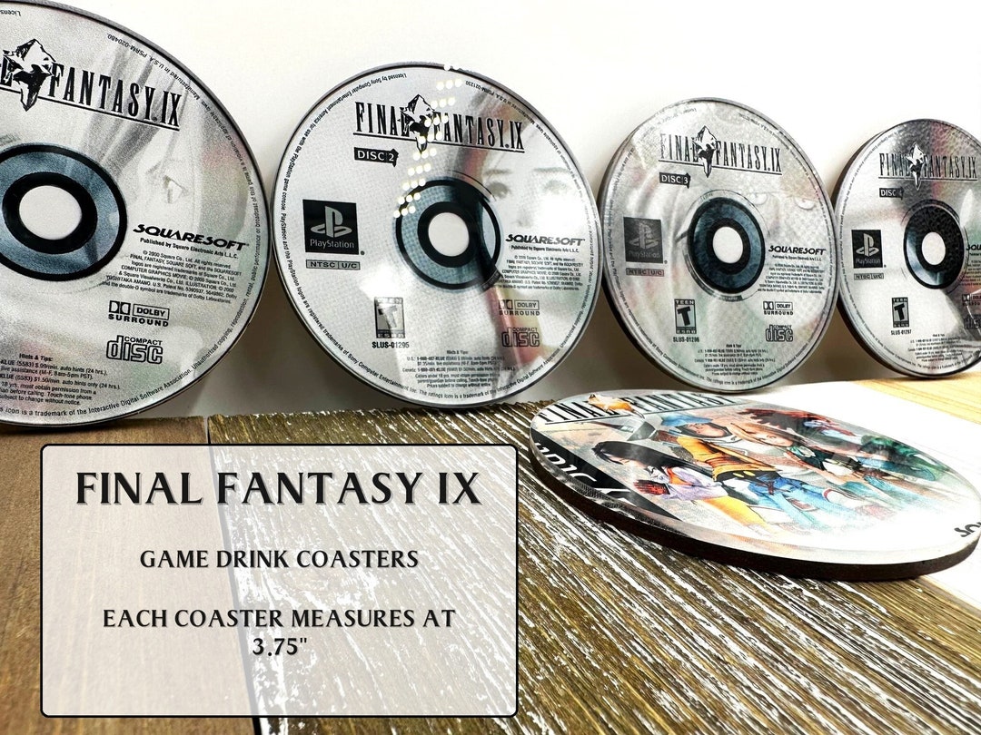Final Fantasy 9 Game Coasters - Game Disc - Acrylic Coasters ...