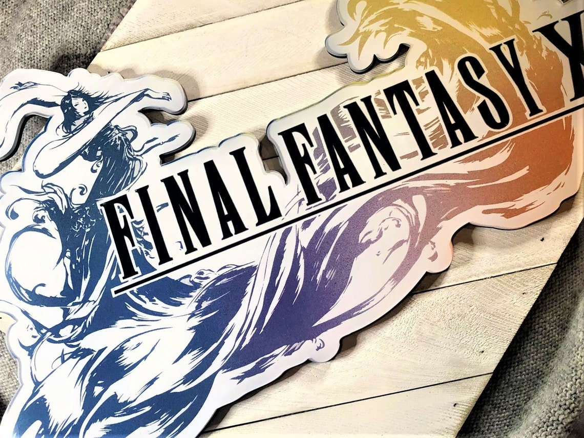 Final Fantasy X logo Wall Decor Tidus Yuna FFX Logo | Etsy