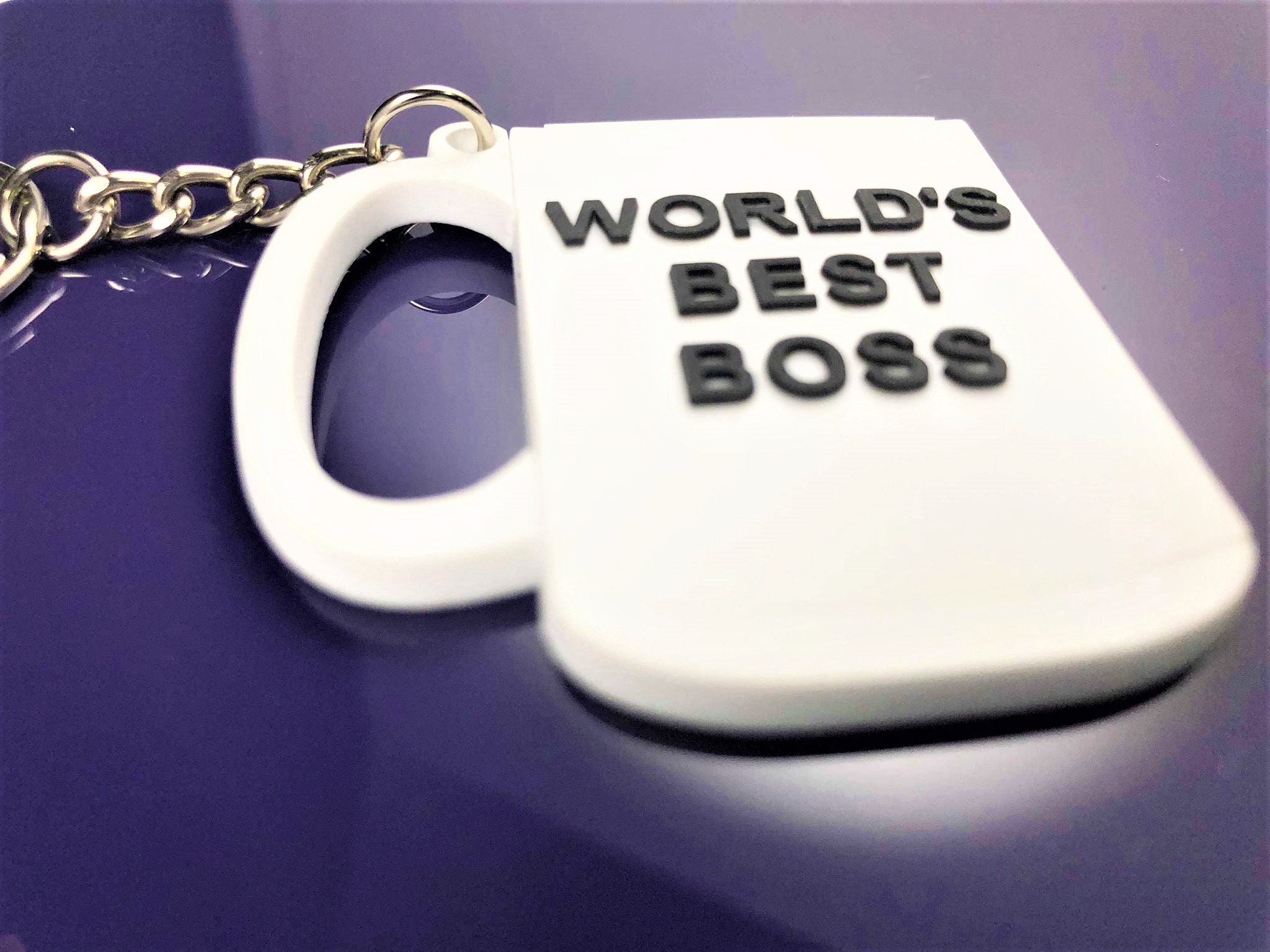 The Office Key Chain World's Best Boss Mug Keychain - Etsy