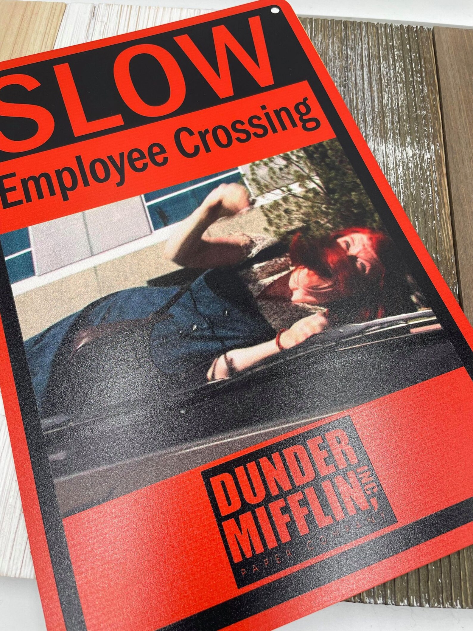 The Office Metal Sign - Slow Sign - Meredith - Dunder Mifflin Parking ...