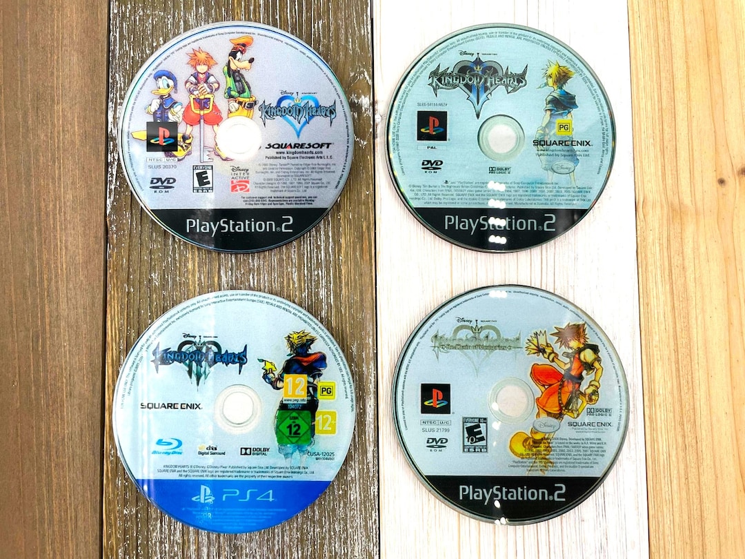 Kingdom Hearts Acrylic Coasters: Game Disc Design, Gamer Gift - Etsy