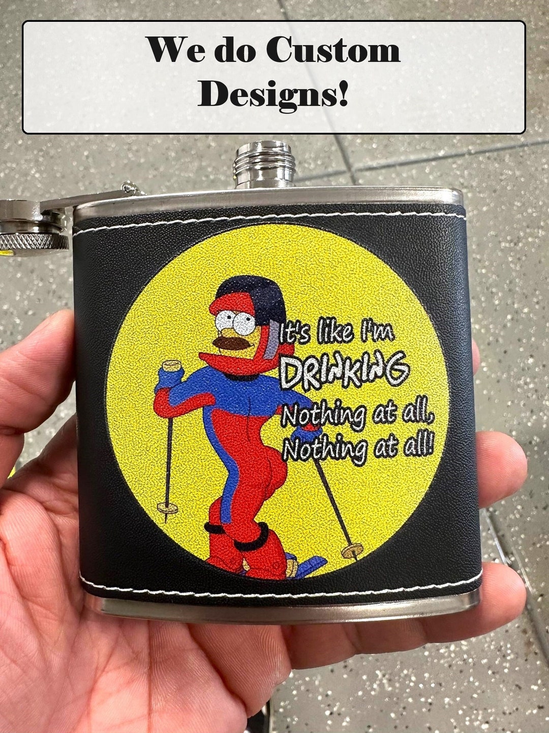 Ned Flanders Hip Flask the Simpsons Flask the Simpsons Gifts Nothing at ...
