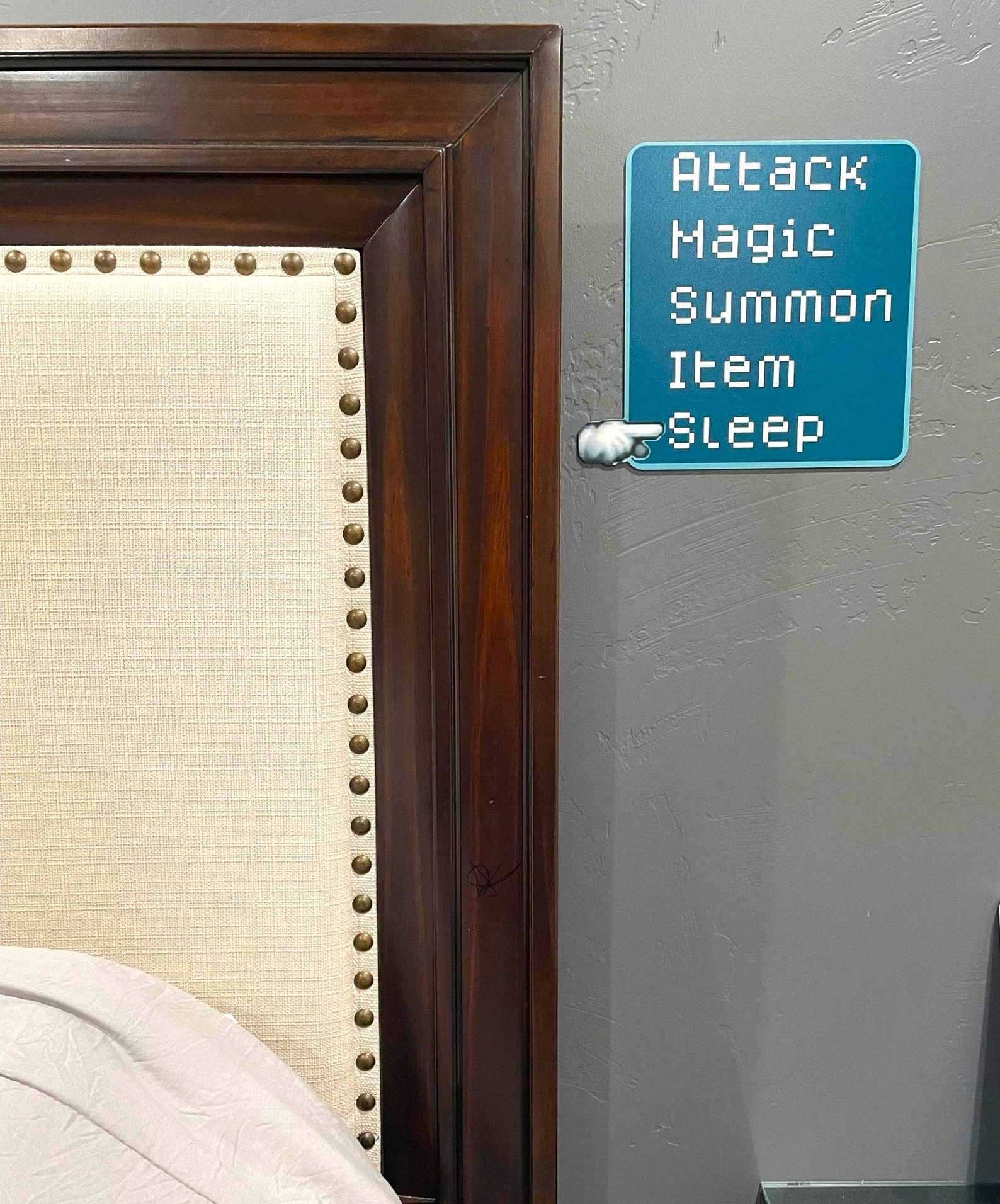 Final Fantasy Menu Wall Decor - Bedroom Decor - Final Fantasy Battle ...