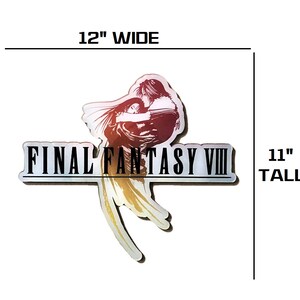 Final Fantasy 8 Logo Wall Decor - Squall Leonhart - Gunblade - FF8 Logo ...