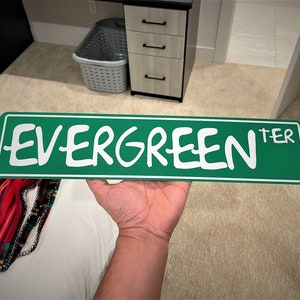 The Simpsons Street Sign - the Simpsons Decor - Evergreen Terrace - the ...