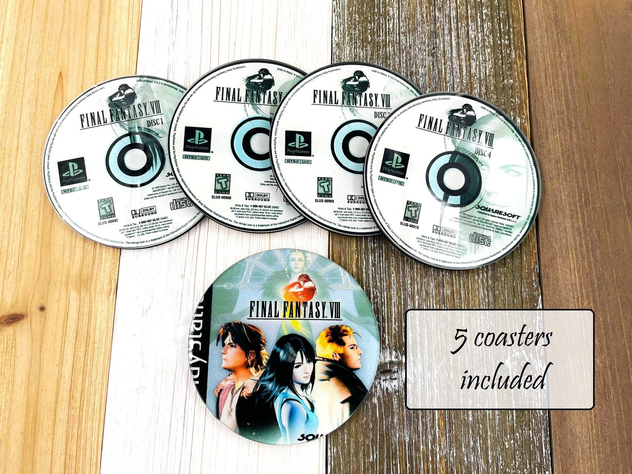 Final Fantasy 8 Game Coasters Game Disc Acrylic Coasters - Etsy