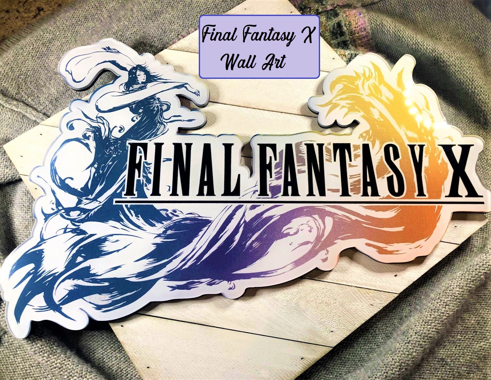Final Fantasy X Logo Wall Decor Tidus Yuna FFX Logo - Etsy UK