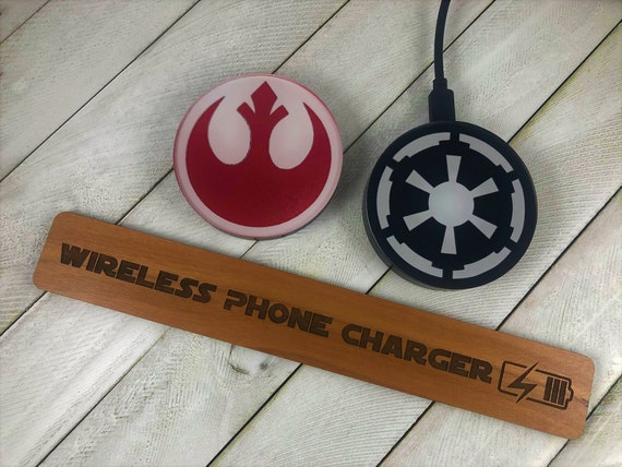 Star Wars Logo Wireless Phone Charger Wireless Charger Star Wars Galactic Empire Logo Rebel Crest Rebel Crest Logo Skywalker Etsy Canada