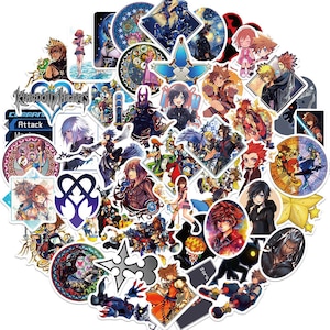 50 Piece Kingdom Hearts Sticker Set - Stickers - Collectible Stickers ...