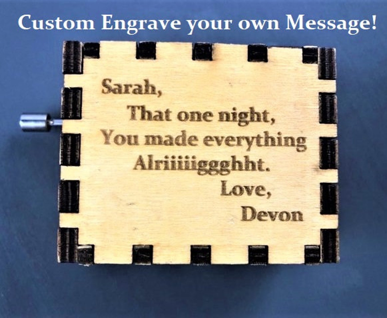 The Office Music Box: Hunter's Song - That One Night (personalized) - Etsy
