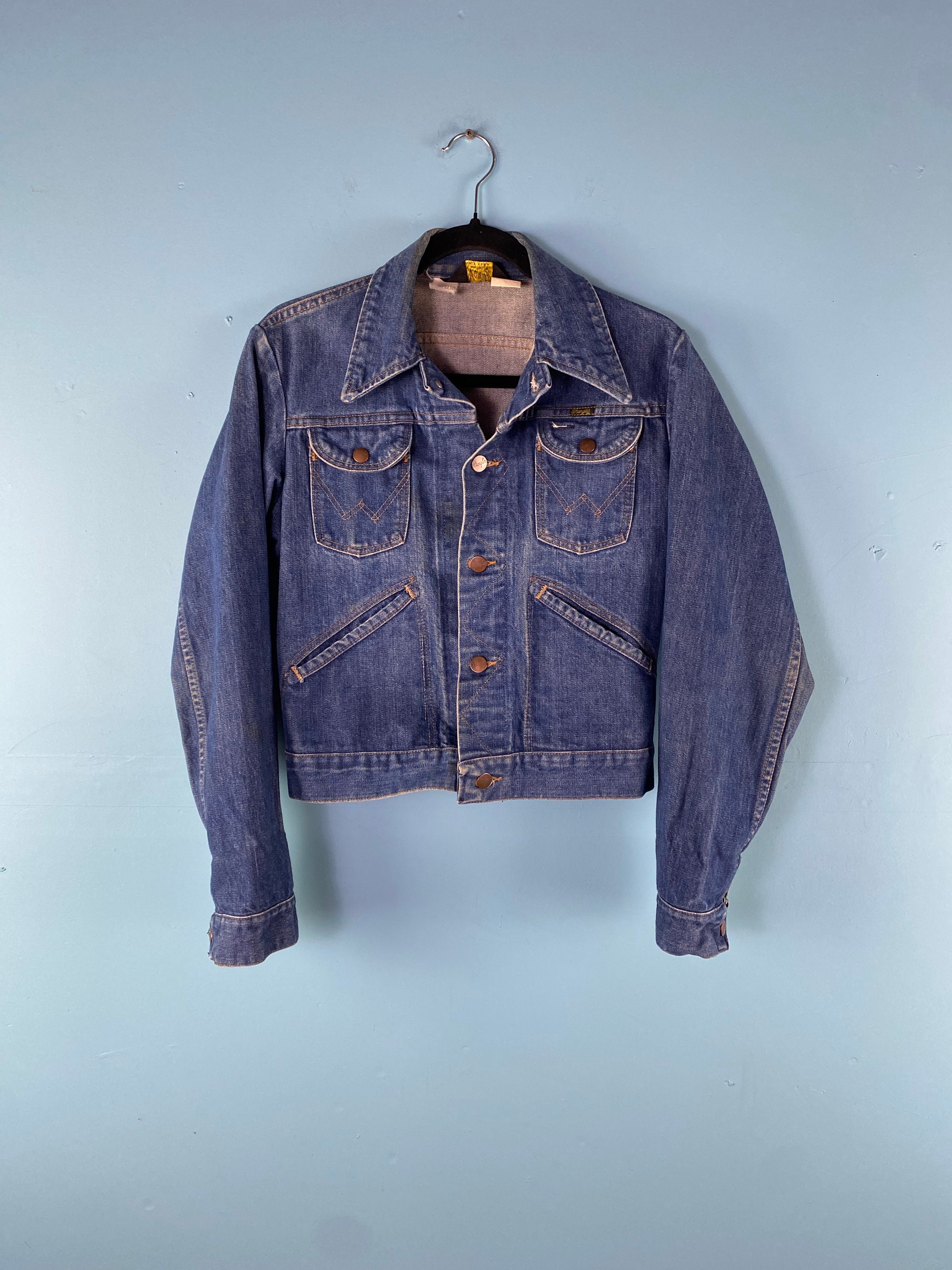 Vintage Women’s Wrangler Denim Jacket / 70's Jean Jacket / Light weight ...