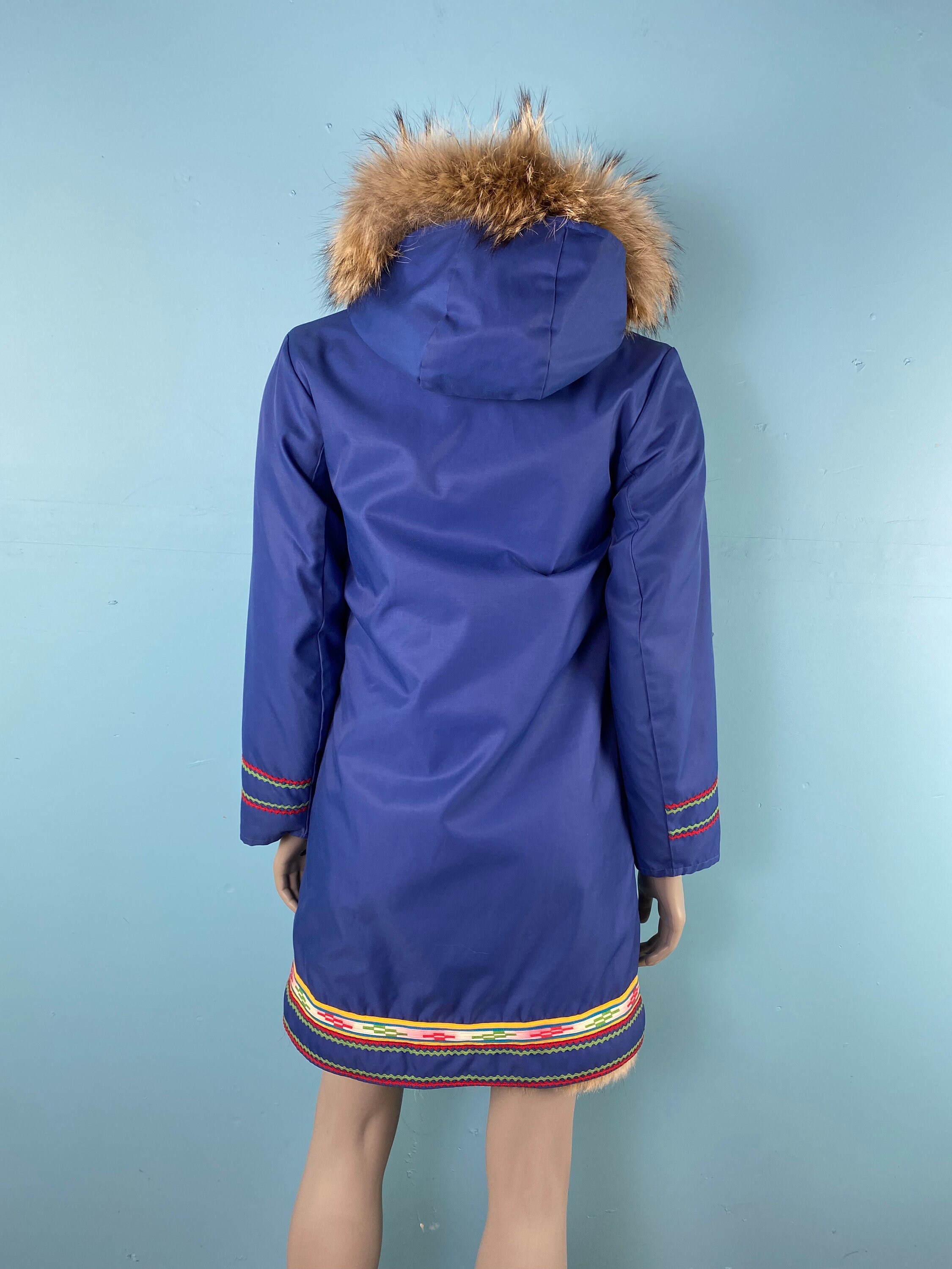 INUVIK Wool Parka With Fur Trim And Original Outer Jacket / Womens ...