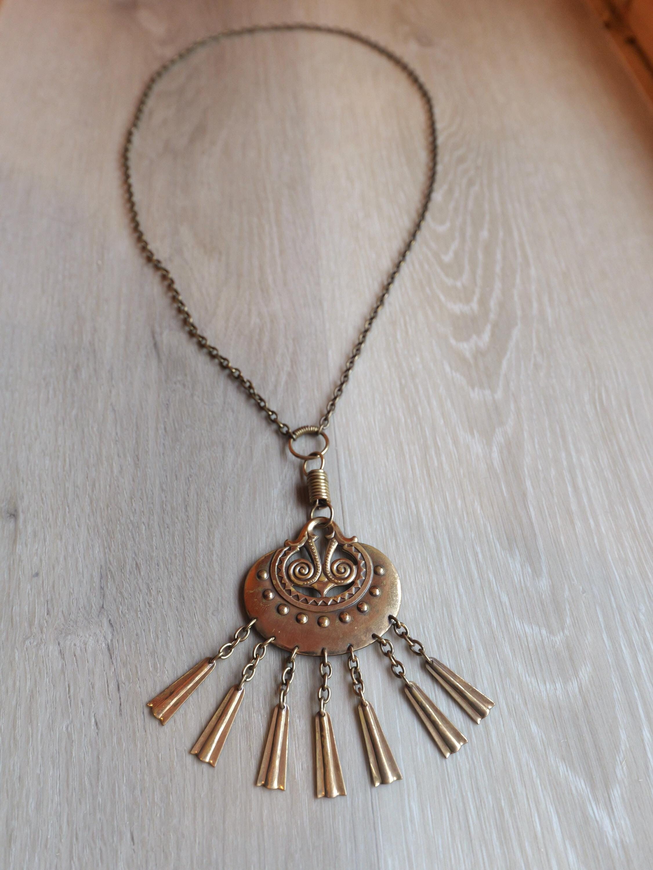 Kalevala Koru Finland Vintage Necklace With Large Pendant / Vintage ...
