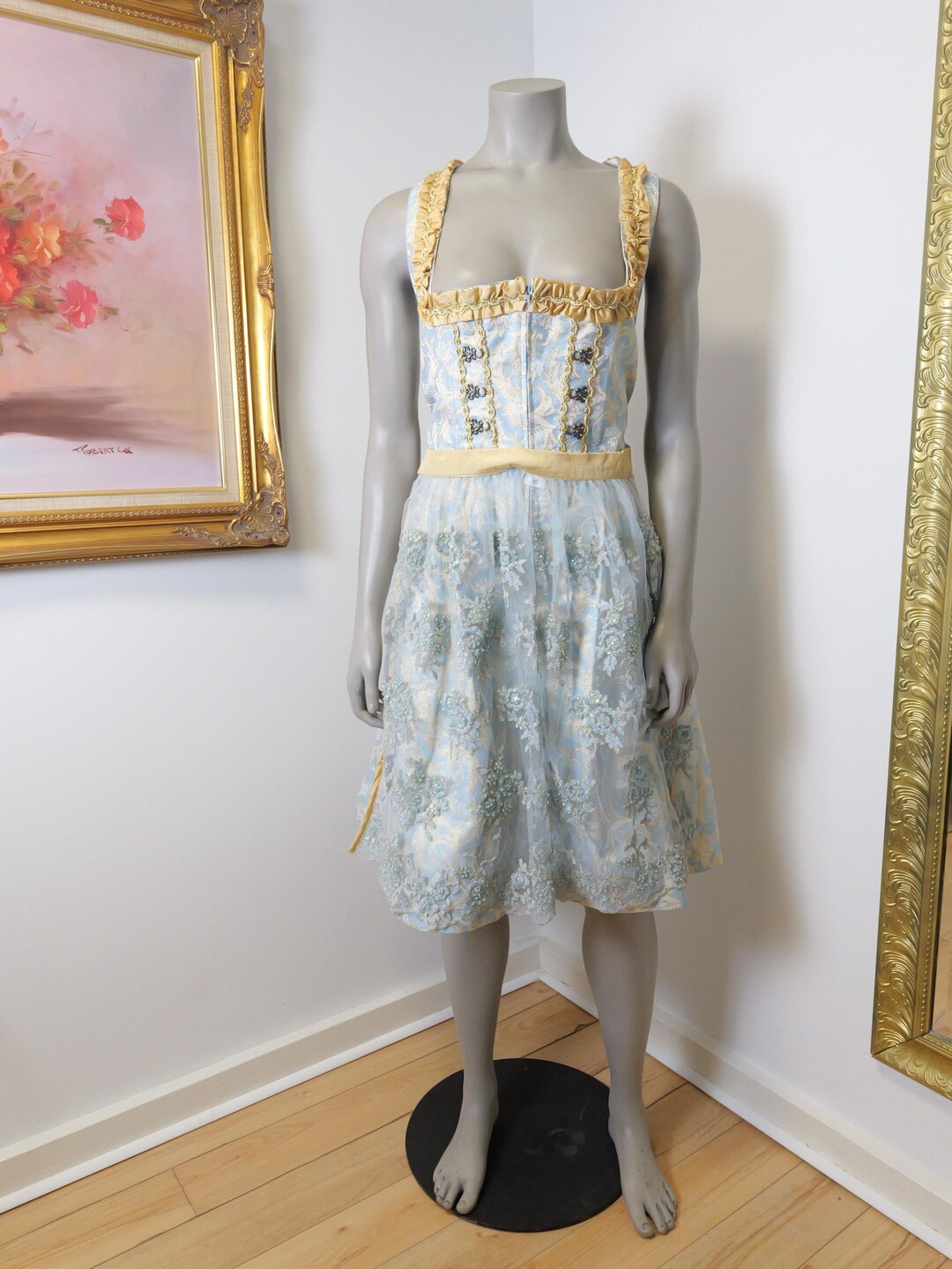 Dirndl Dress / Amazing Made in Austria Bar Maid Dress / Theatre Costume ...