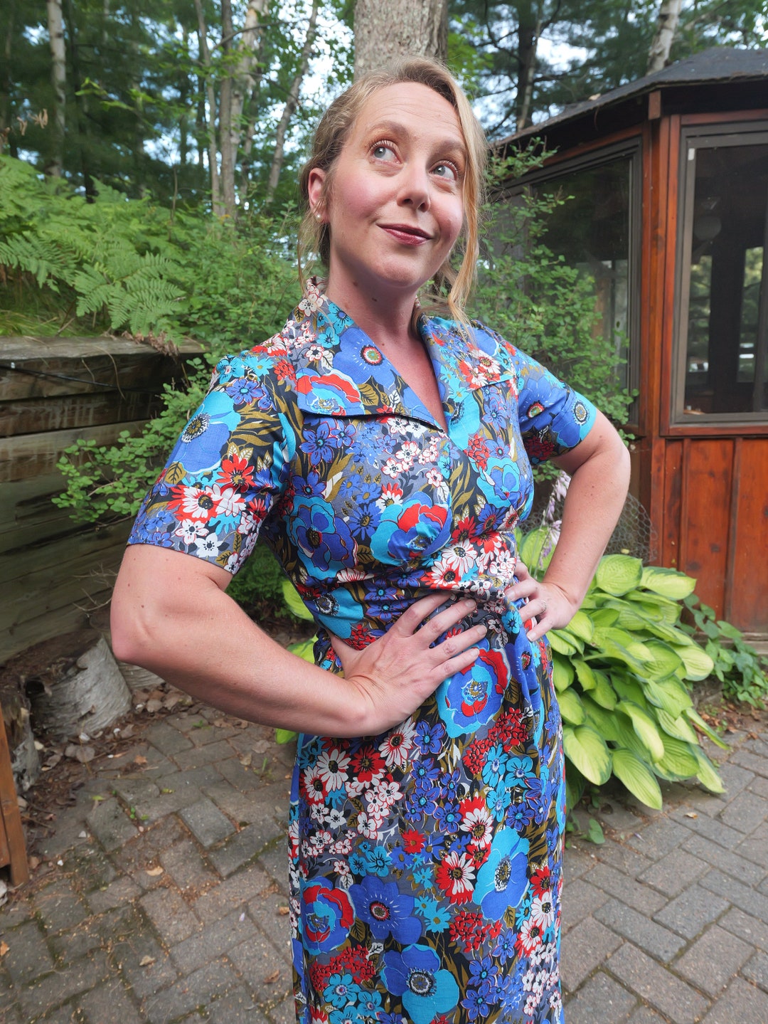 1950’s Women’s Vintage Floral Dress / Vintage Summer Dress / Vintage ...