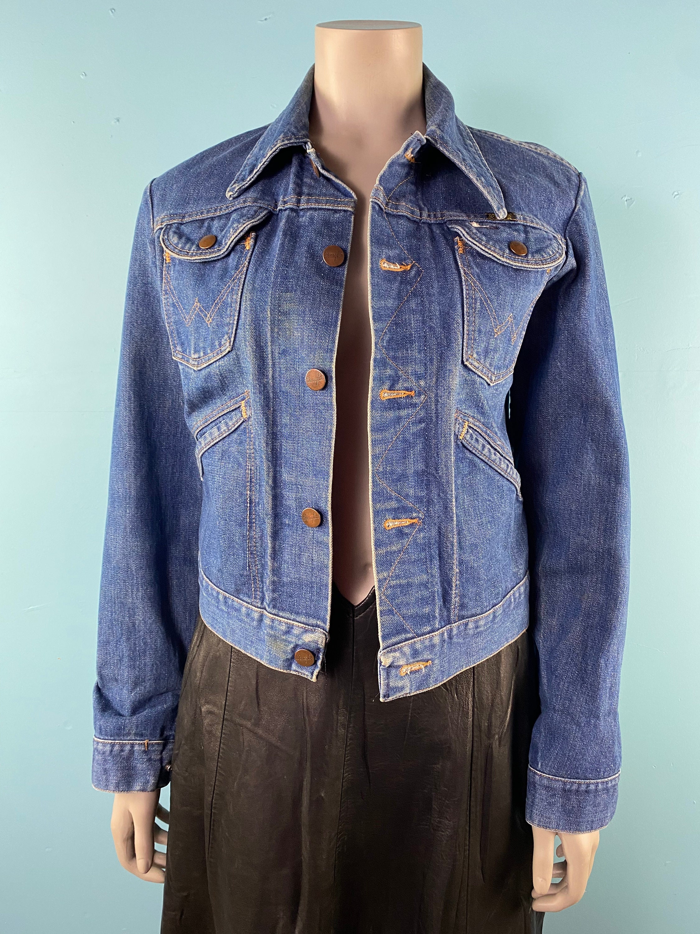 Vintage Women’s Wrangler Denim Jacket / 70's Jean Jacket / Light weight ...