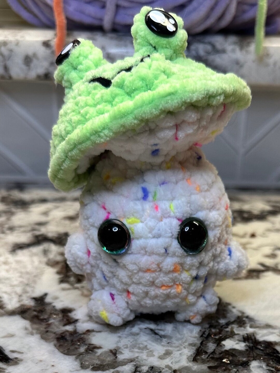 Crochet Frog Popper Mushroom - Etsy