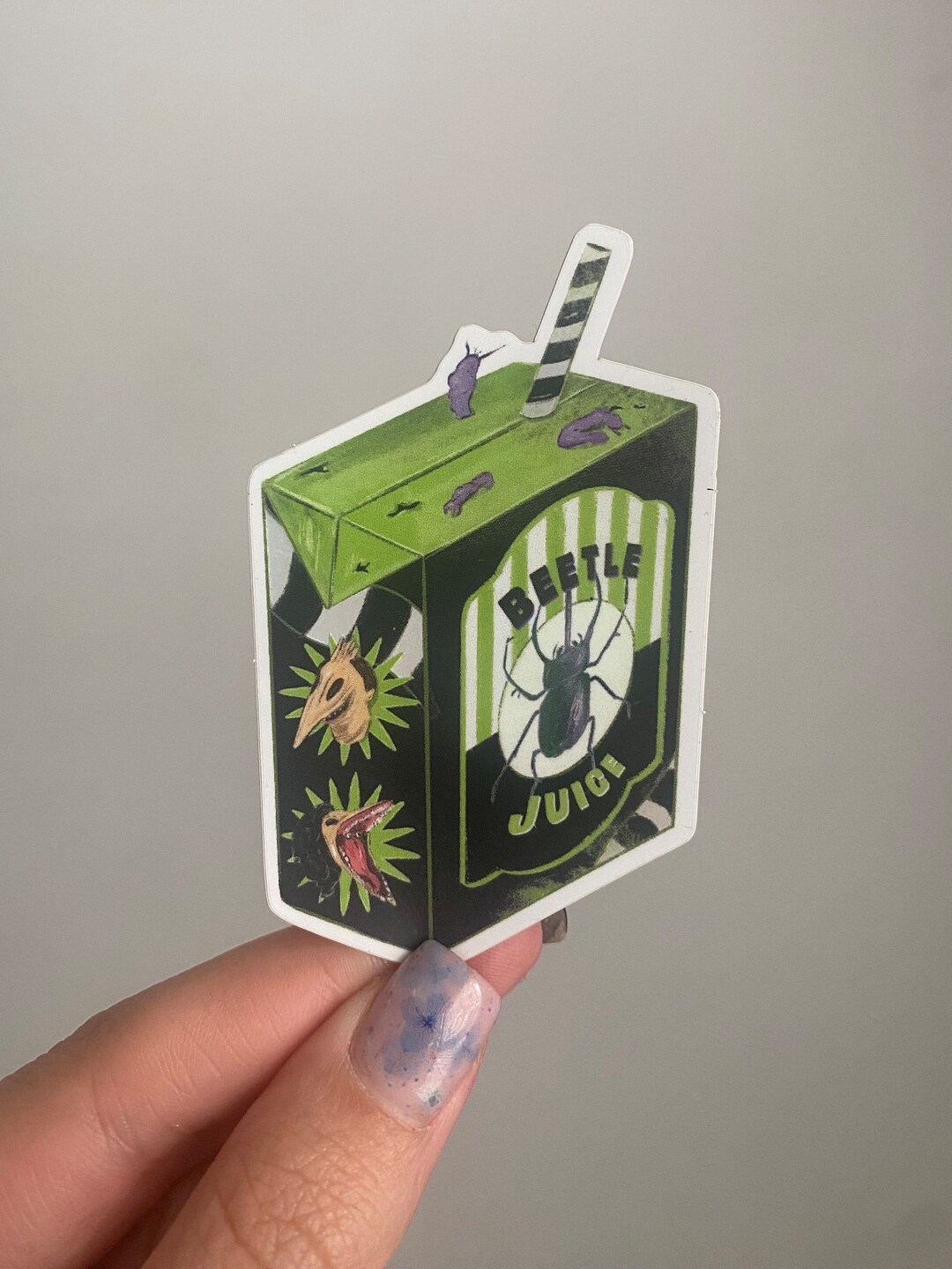Juice Box Matte Holographic Sticker | Horror | Spooky | Halloween - Etsy