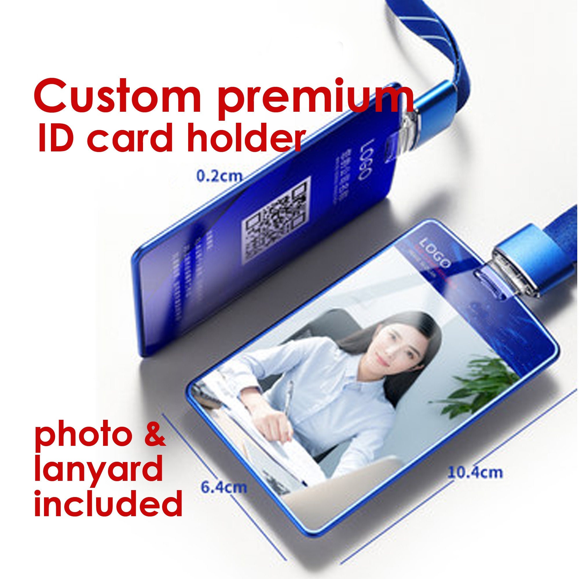 Id Card Photo ID Full Color Badges & PVC Cards Both Side | Etsy