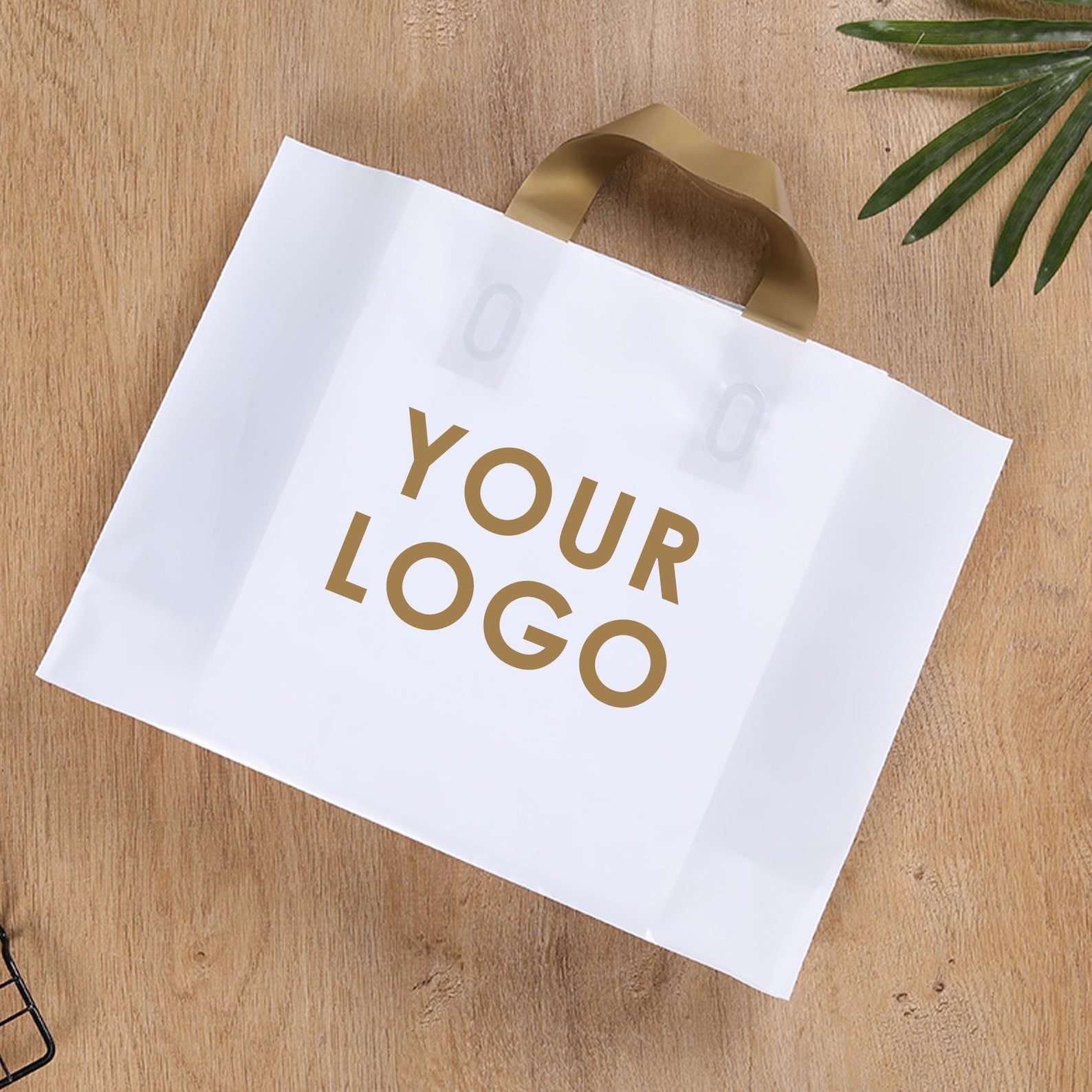 50pcs Customized Plastic Shopping Bag With Printed Courier Bag Design ...