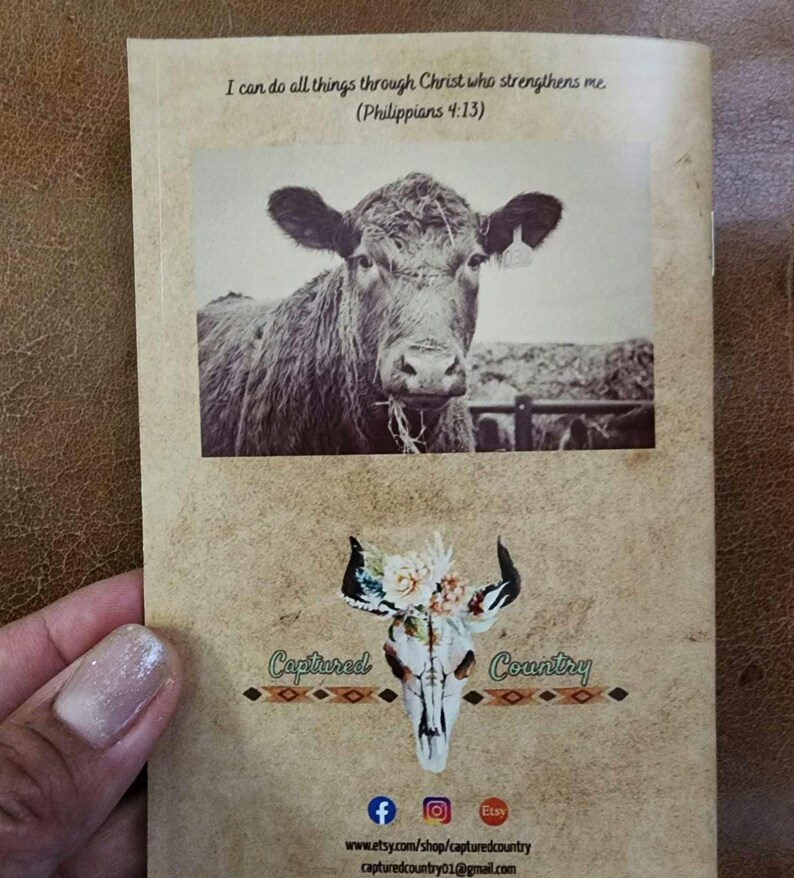 Daily Bible Verses Cattle Pocket-size Photography Bible Verses Ranching ...
