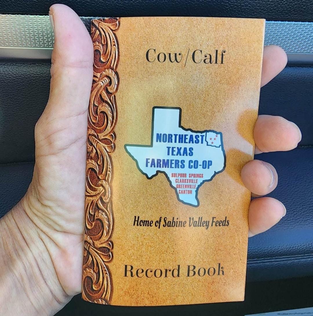 PERSONALIZED CATTLE Log Books Log 192 Cow Calf Pair Farm Management - Etsy