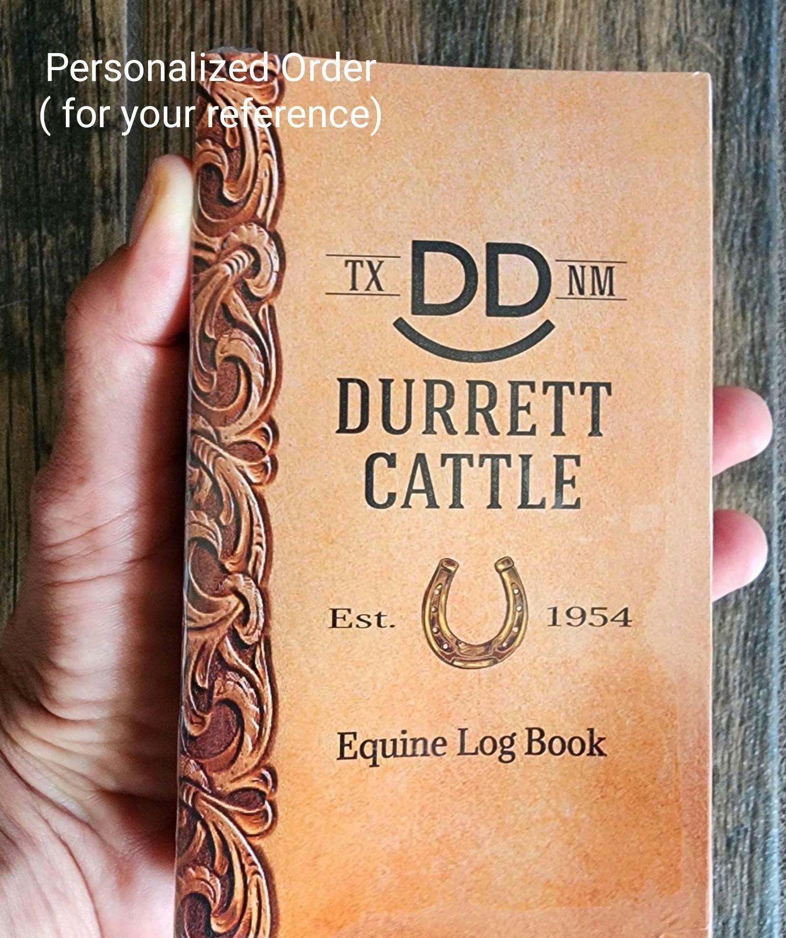 PERSONALIZED EQUINE FOALING Log Books Horse Breeding Record Books Horse ...