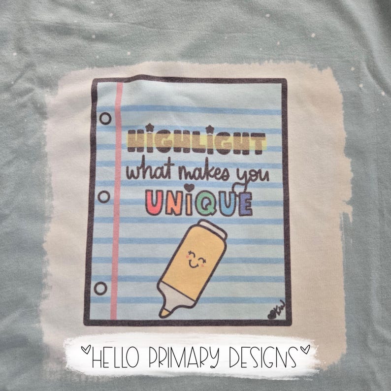 Highlight What Makes You Unique Sublimation Tee - Etsy