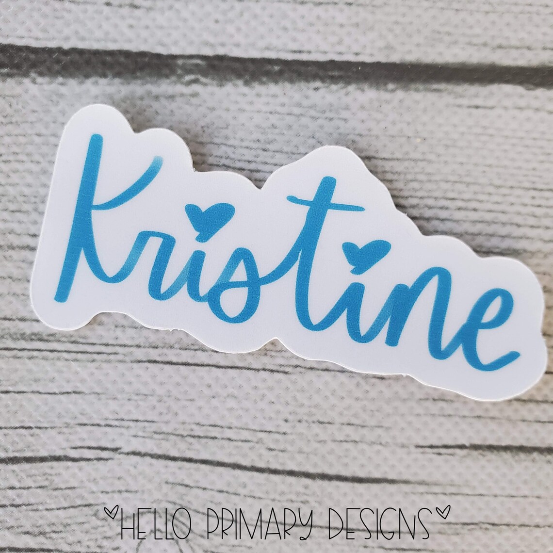 Custom Name/ Waterproof Name Sticker - Etsy