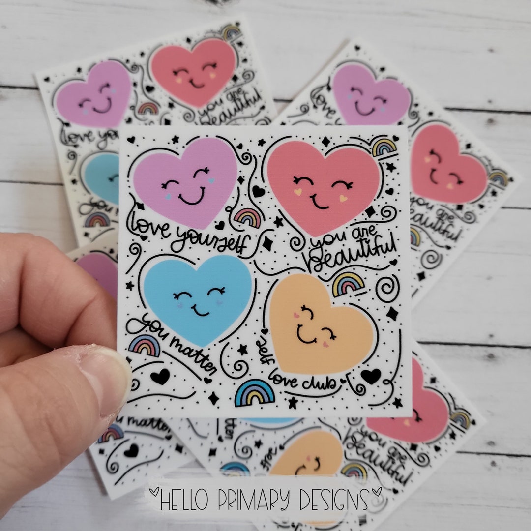 Love Yourself Vinyl Waterproof Sticker - Etsy