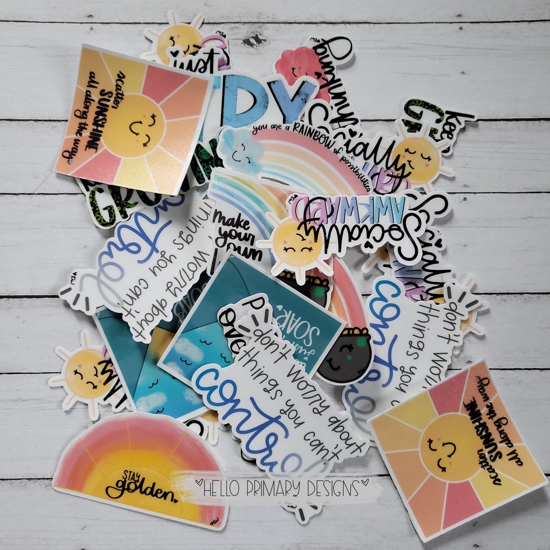Mystery Positivity Sticker Pack - Etsy