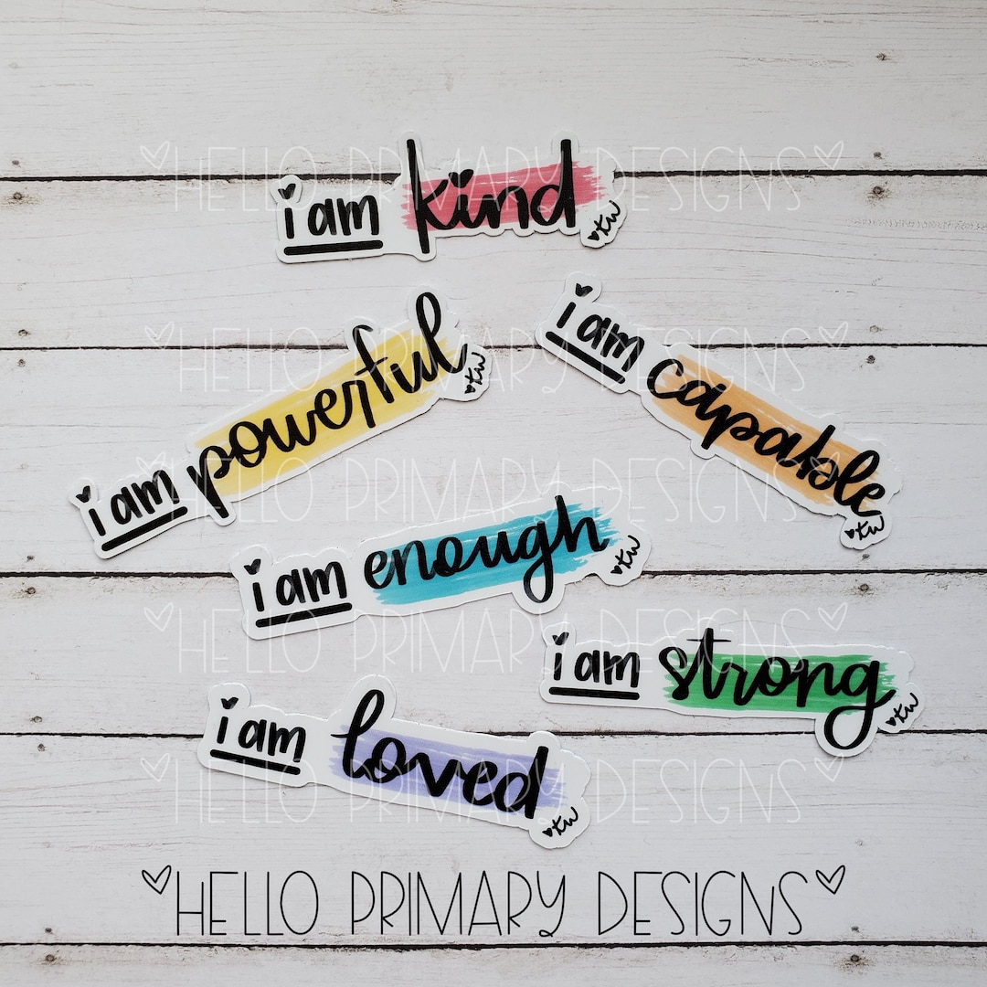 I Am….sticker Pack - Etsy