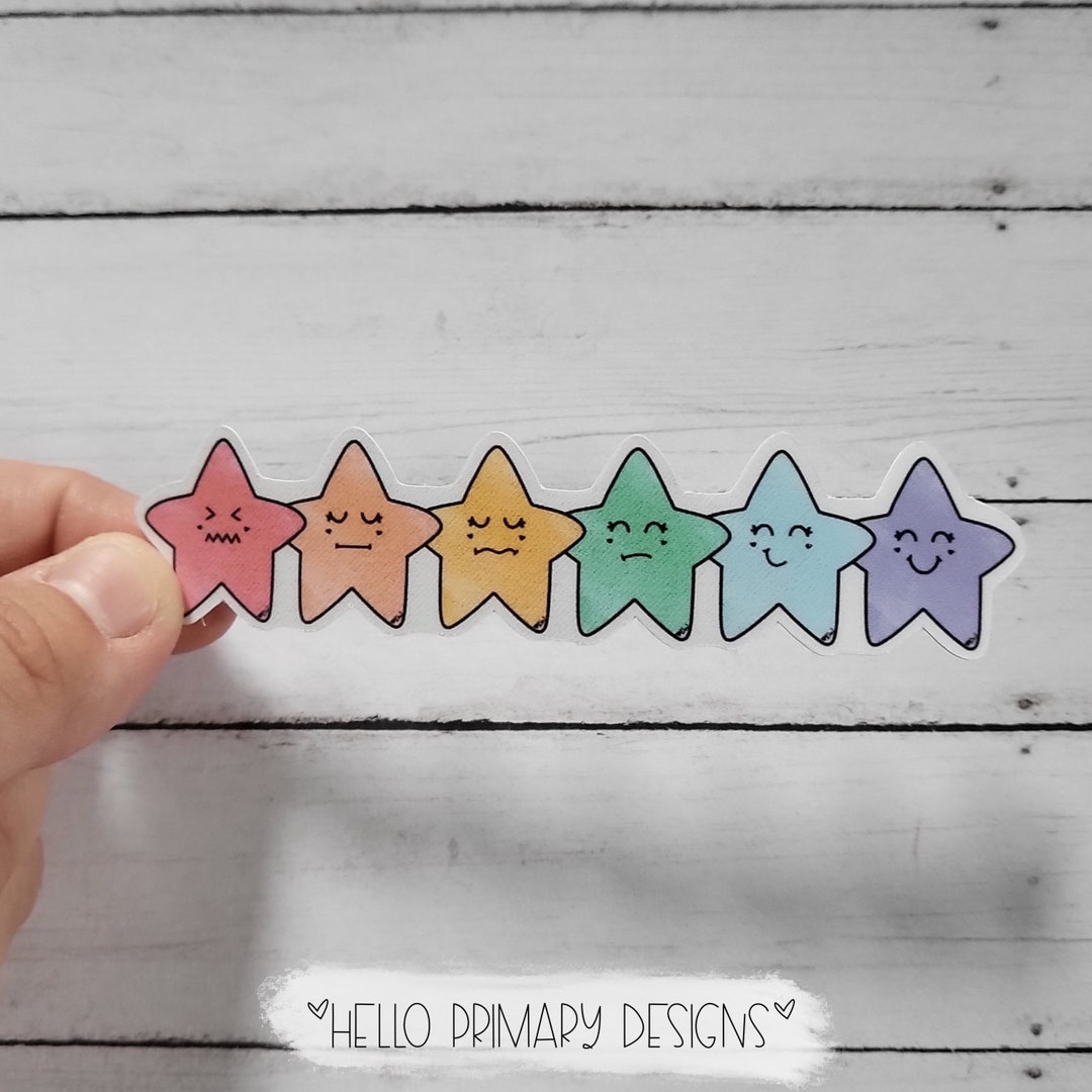 All the Emotional Stars Vinyl Waterproof Sticker - Etsy