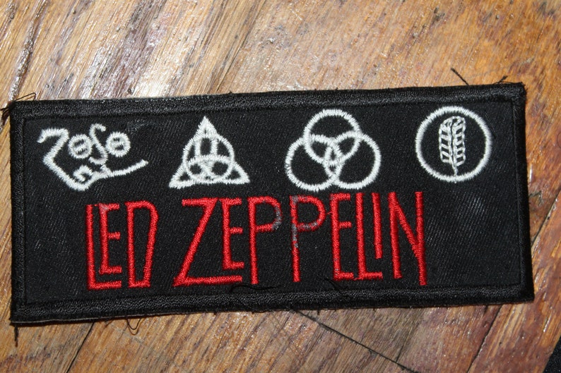 Vintage 1997 Led Zeppelin Poster/banner ZOSO Patch - Etsy