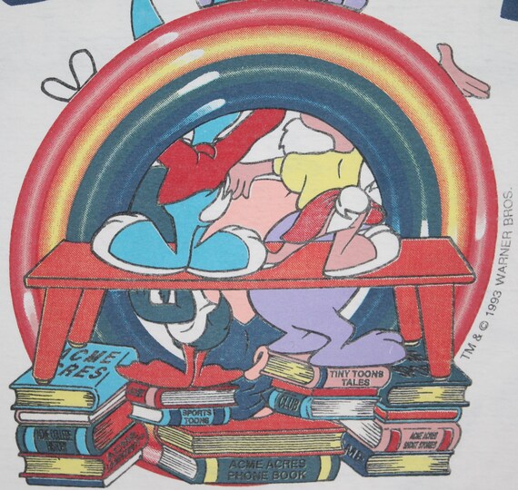 Vintage 1993 Tiny Toons Adventures Shirt + 1994 Happy… - Gem