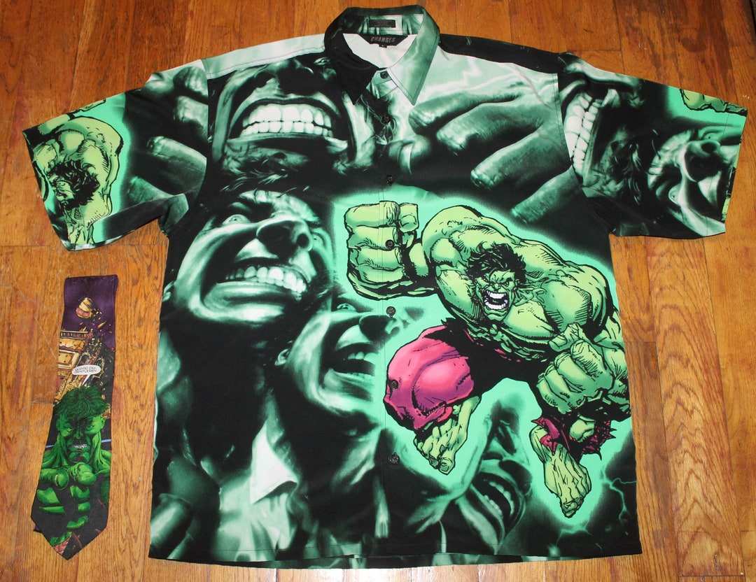 BNWOT Vintage 1996 the Hulk Shirt 1993 Silk Tie - Etsy