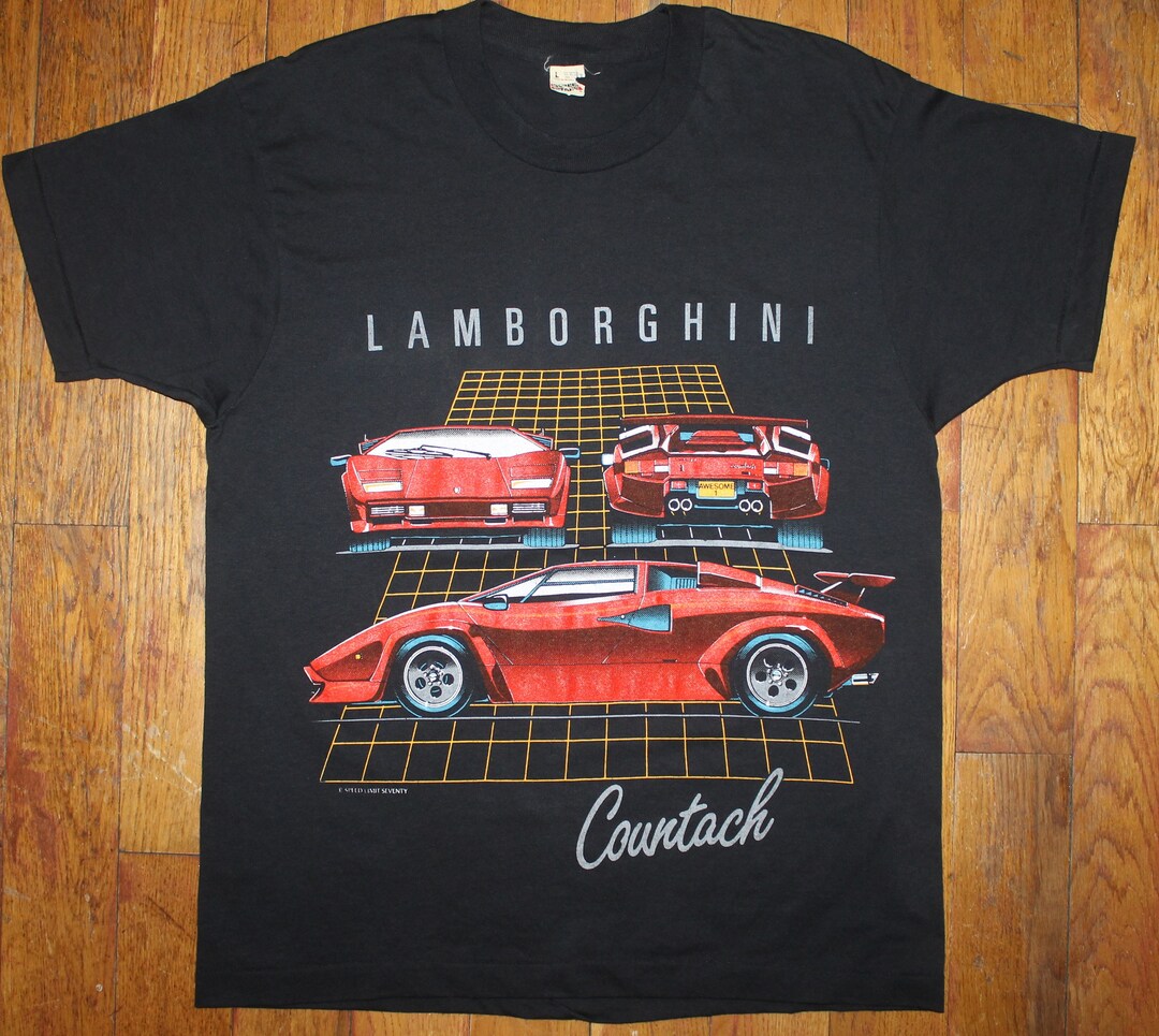 Vintage 1980s Lamborghini Countach Shirt - Etsy