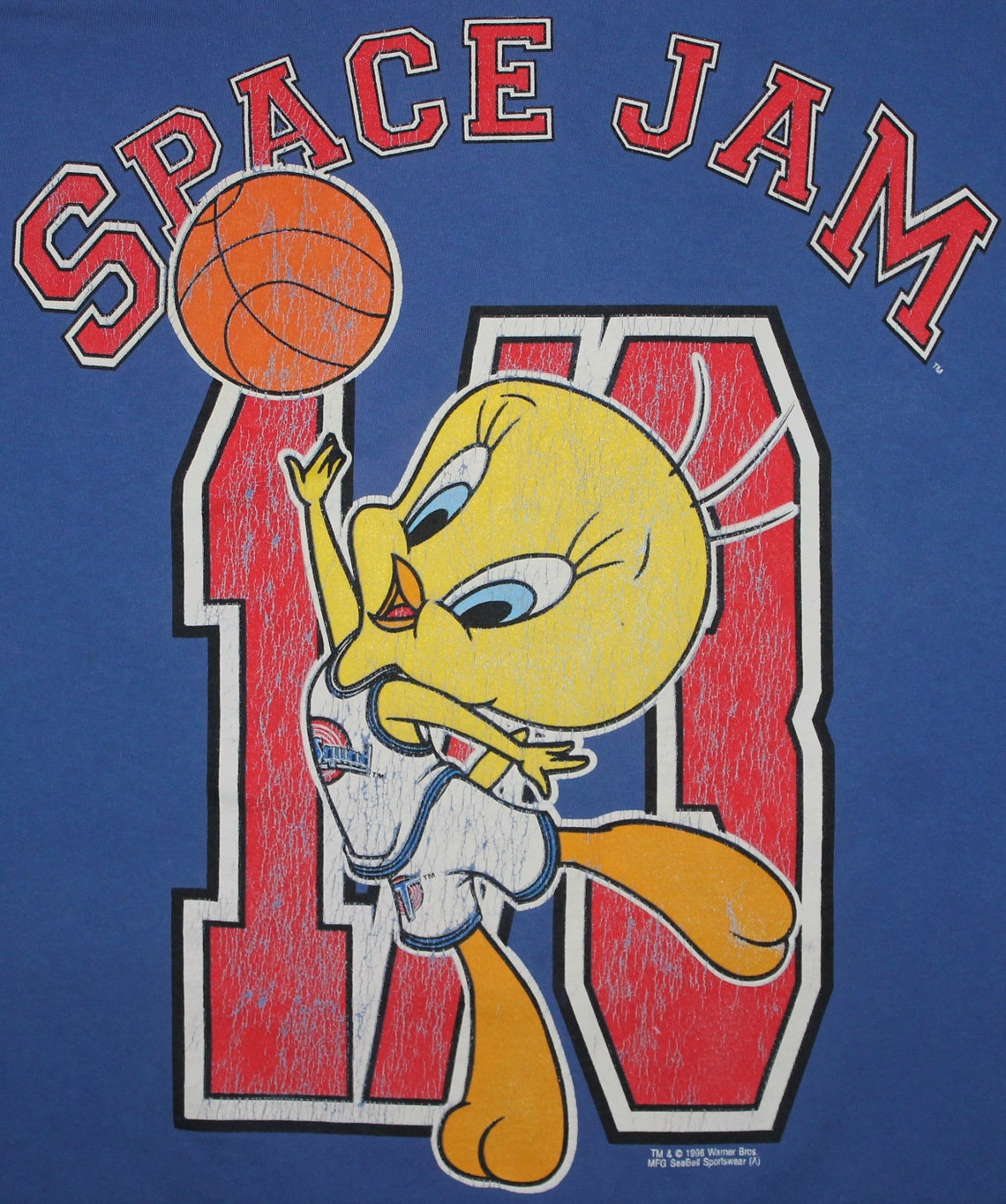 Vintage 1996 Space Jam 13 Tweety Bird Shirt - Etsy UK