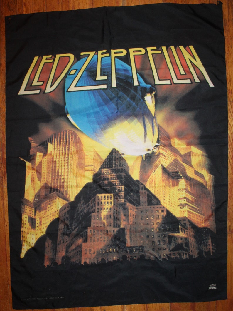 Vintage 1997 Led Zeppelin Poster/banner ZOSO Patch - Etsy