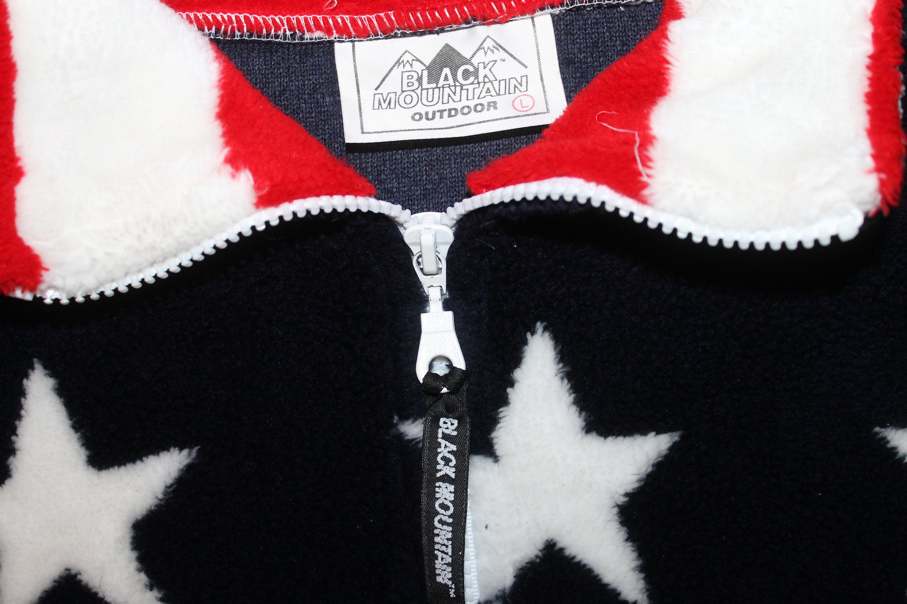 Vintage 90s American Flag AOP Fleece Jacket Bandana - Etsy