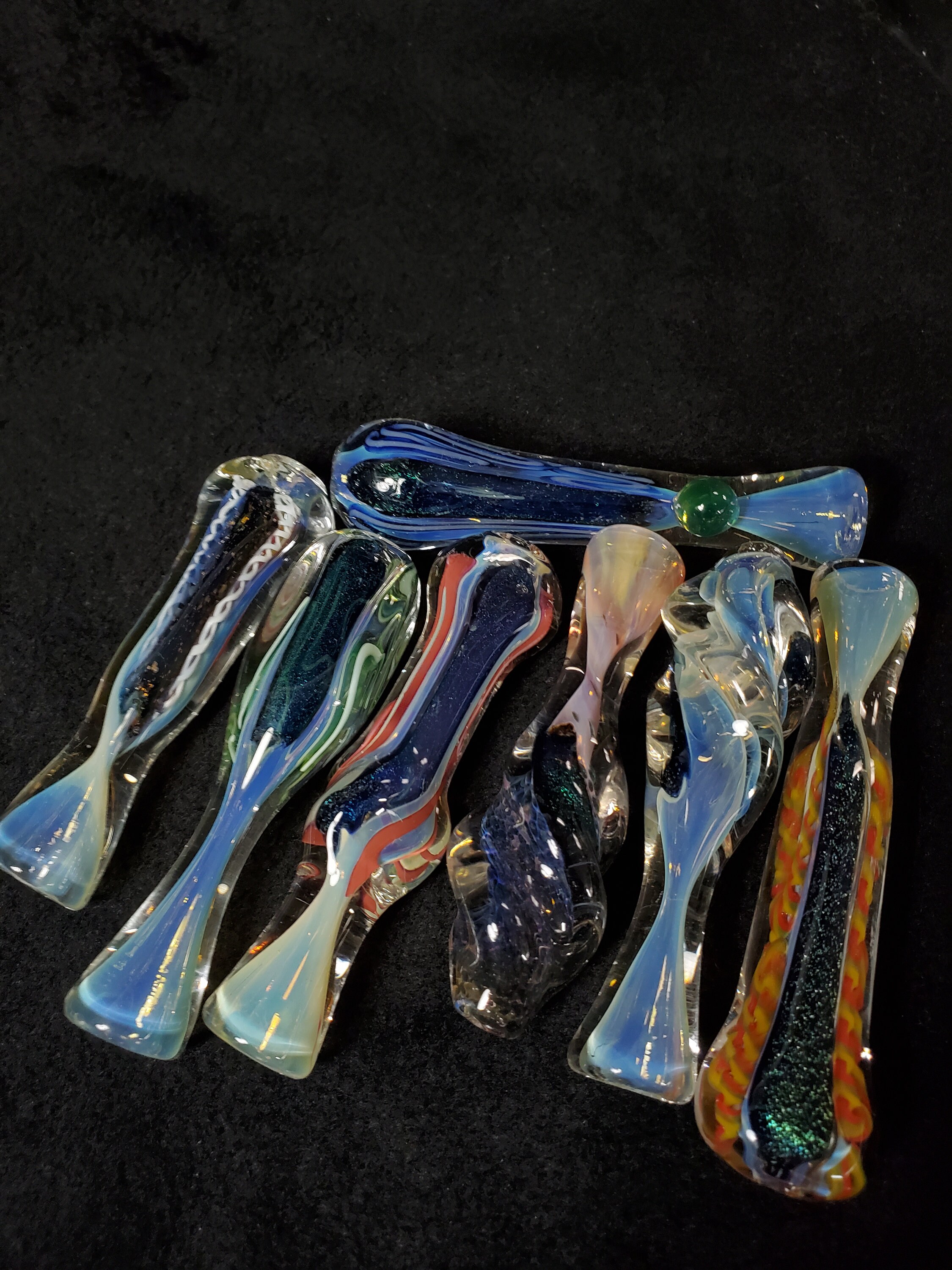 1 Random Diachronic Glass Color Changing Chillum | Etsy