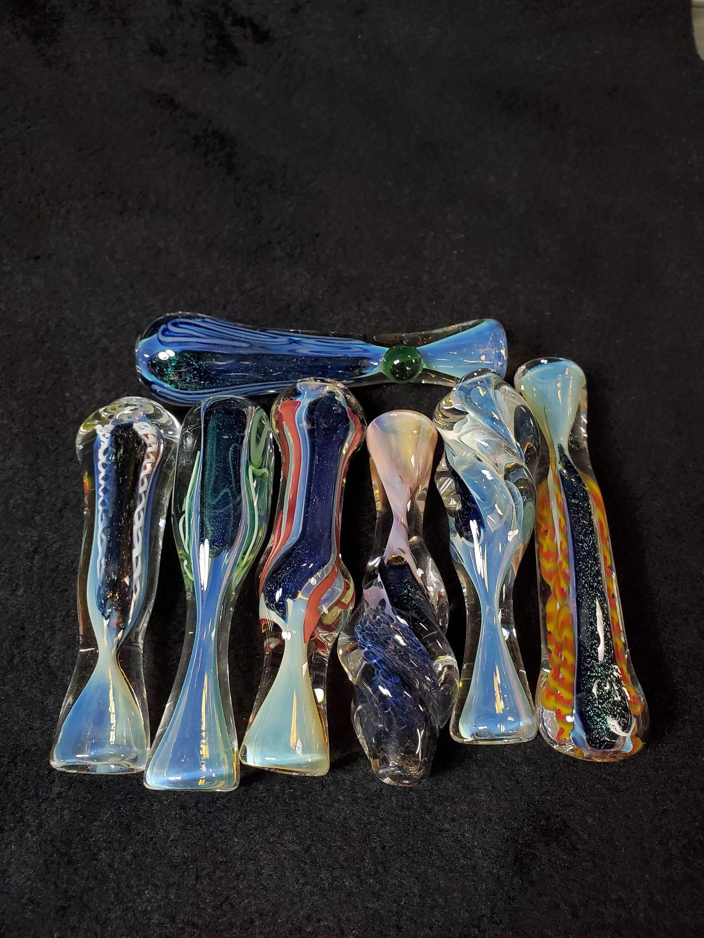 1 Random Diachronic Glass Color Changing Chillum | Etsy