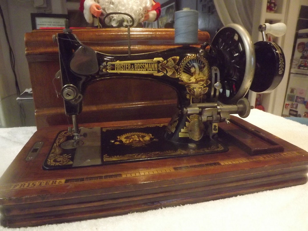 Antique German Frister & Rossmann Hand Crank Sewing Machine - Etsy