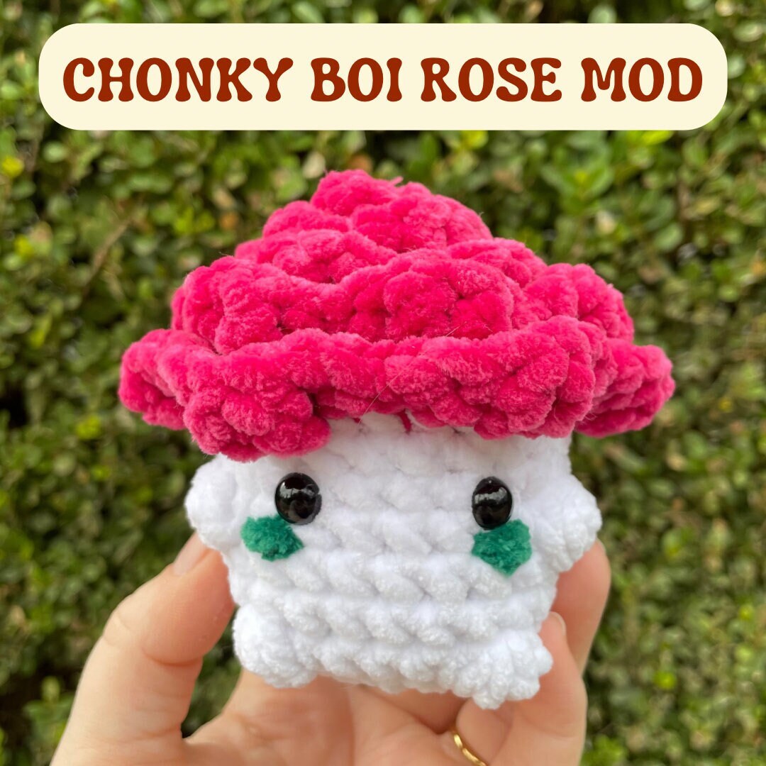 Chonky Boi Rose Mod Crochet Pattern - Etsy