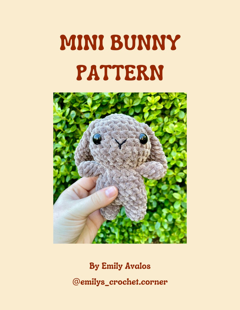 Mini Bunny Crochet Pattern - Etsy