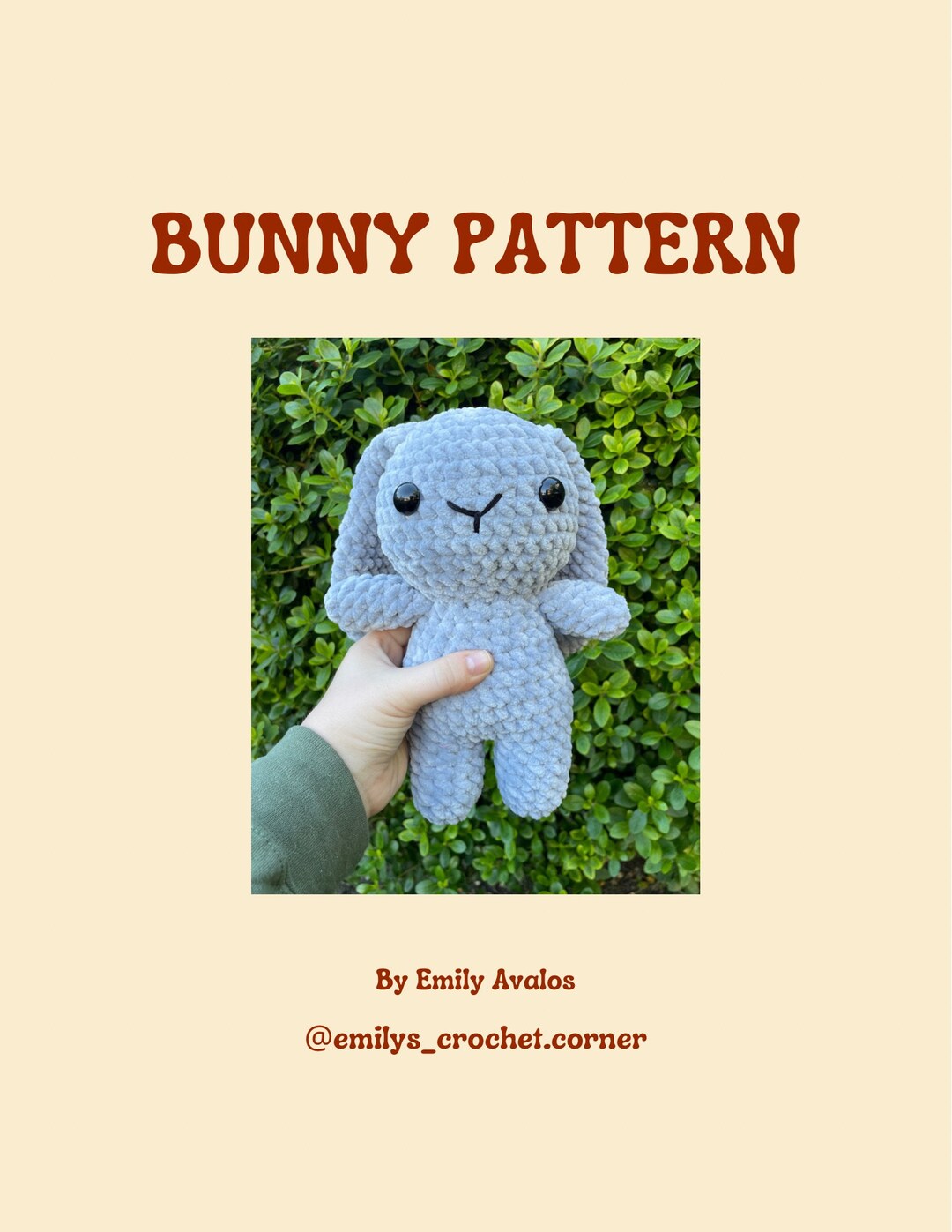 Bunny Crochet Pattern - Etsy