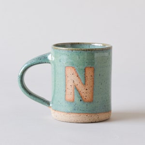 Handmade Custom Initial Mug | Personalised Pottery Mug [made to Order ...